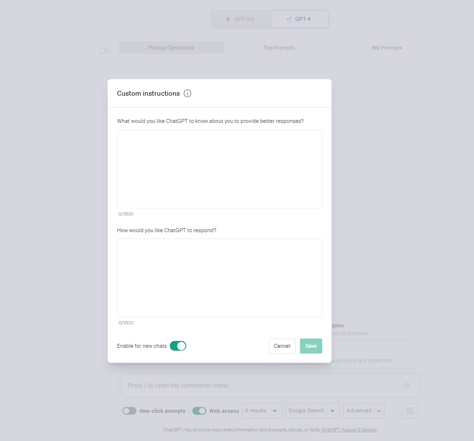 ChatGPT Custom Instructions - ai-rockstars.com