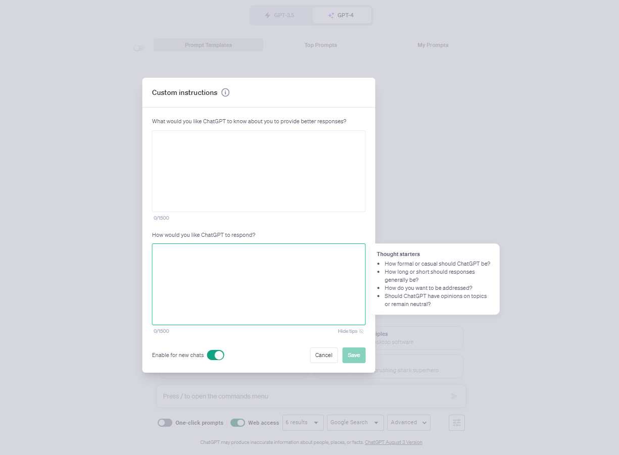 ChatGPT Custom Instructions - ai-rockstars.com ChatGPT Custom Instructions - ai-rockstars.com