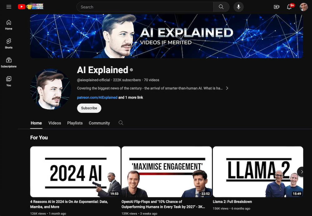 More AI knowledge: 7 leading AI influencers on YouTube - ai-rockstars.com