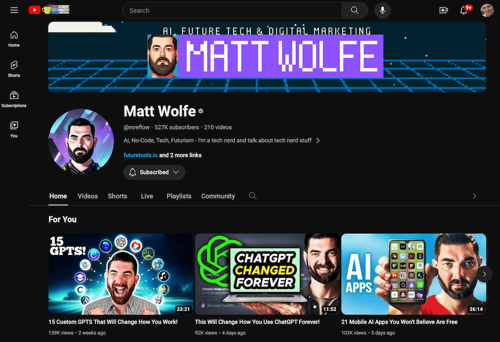 More AI knowledge: 7 leading AI influencers on YouTube - ai-rockstars.com