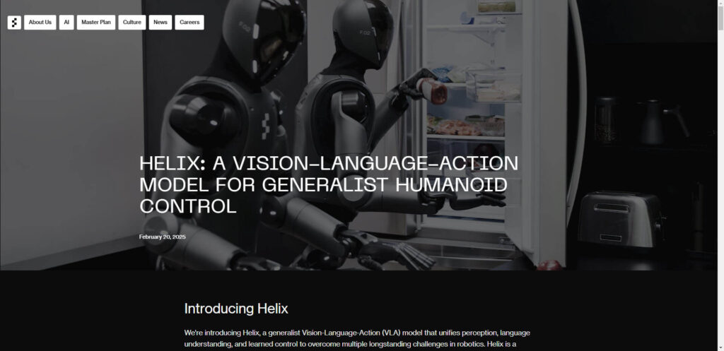 Helix: The new vision-language-action technology for controlling humanoid robots - ai-rockstars.com