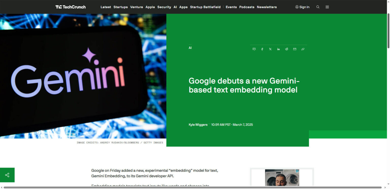Google's Gemini Embedding Model: Transforming Text Embedding - ai-rockstars.com